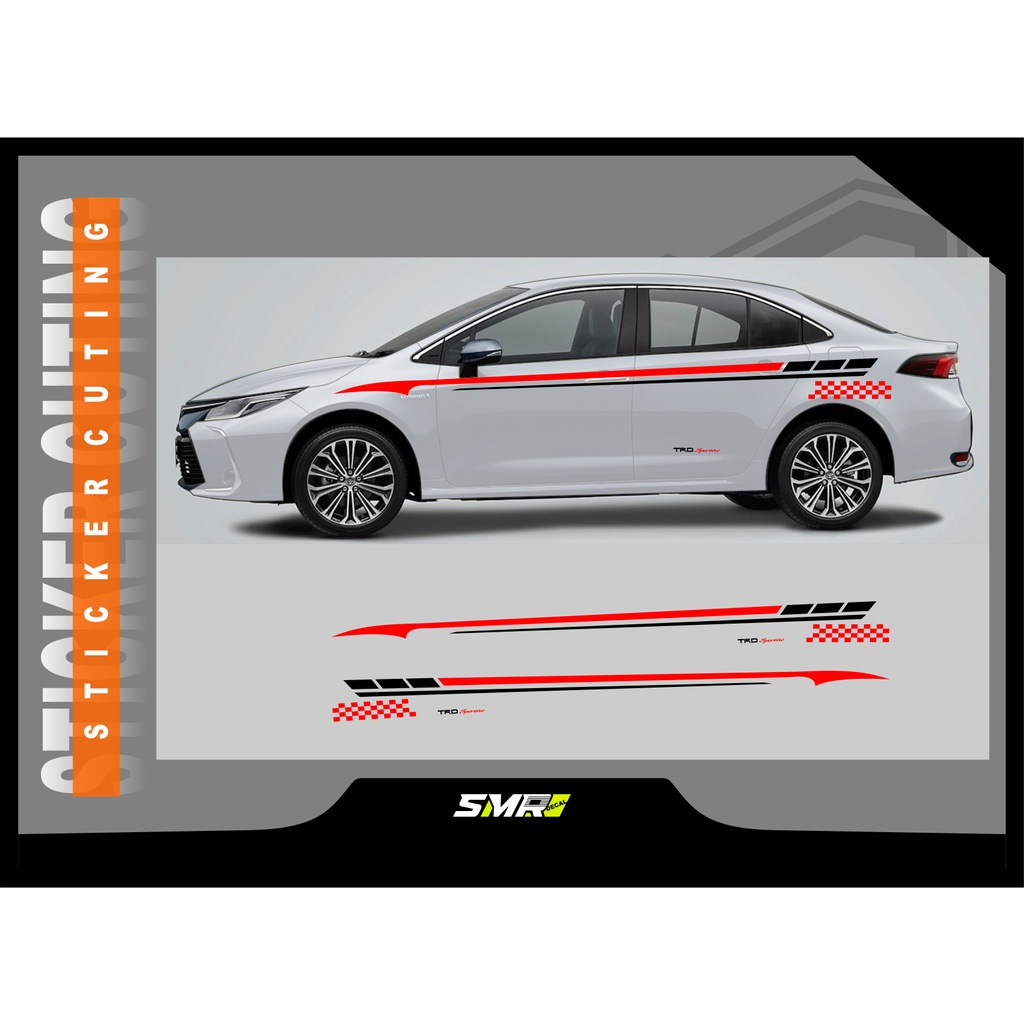 Jual STICKER CUTING MOBIL TOYOTA SEDAN VIOS CAMRY CIVIC CUTING STIKER ...