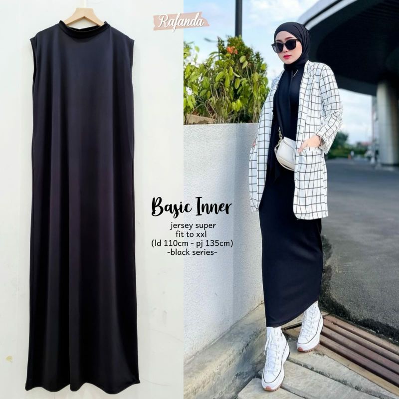 Jual INNER SPAN DRESS BUSUI | SIZE S M L XL XXL | JERSEY PREMIUM ...