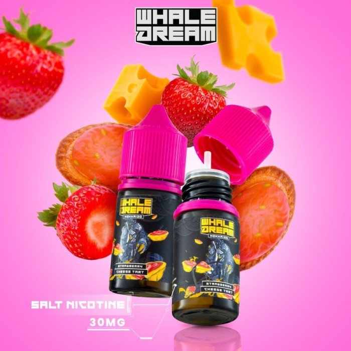 Jual Liquid Whale Dream Hokkaido Strawberry Cheesetart Salt Nic 30ML ...