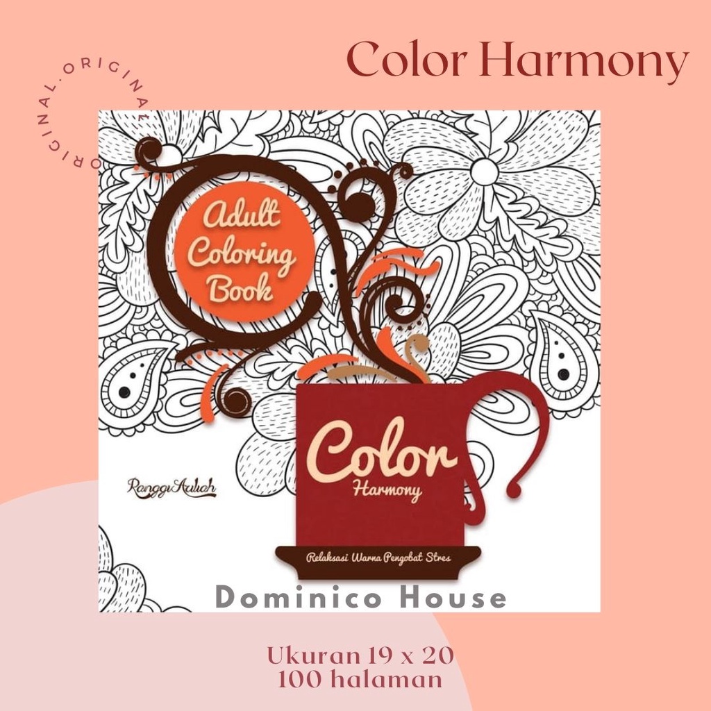 Jual COLORING BOOK FOR ADULT BUKU MEWARNAI DEWASA PENGHILANG STRESS ...