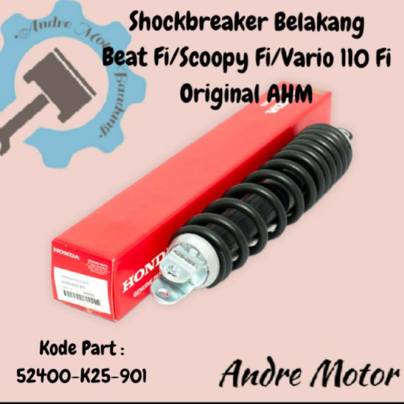 Jual SHOCK/SHOCKBREAKER BELAKANG BEAT FI ORI/ORIGINAL AHM 52400-K25-901 | Shopee Indonesia