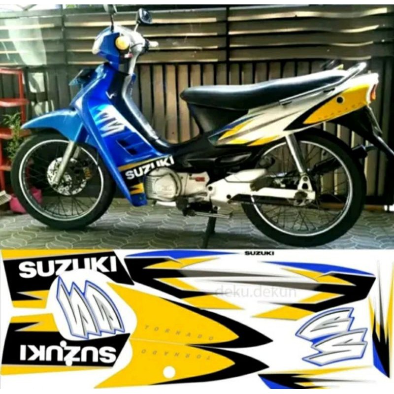 Jual Striping Suzuki Tornado GS Special Edition biru | Shopee Indonesia