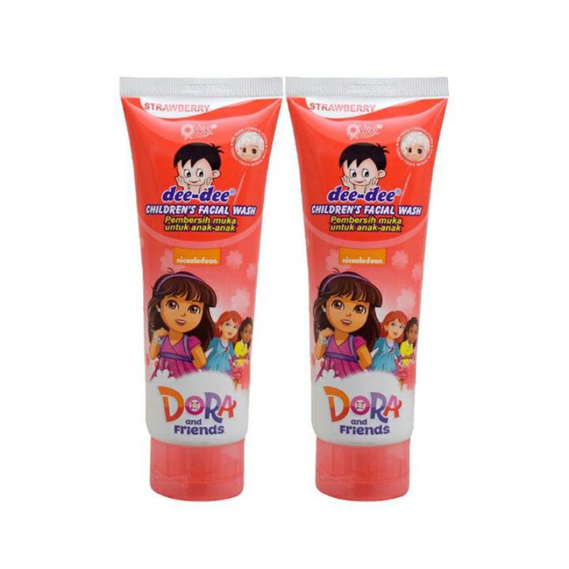 Jual dee-dee X Dora and Friends Children's Facial Wash Strawberry 100g ...