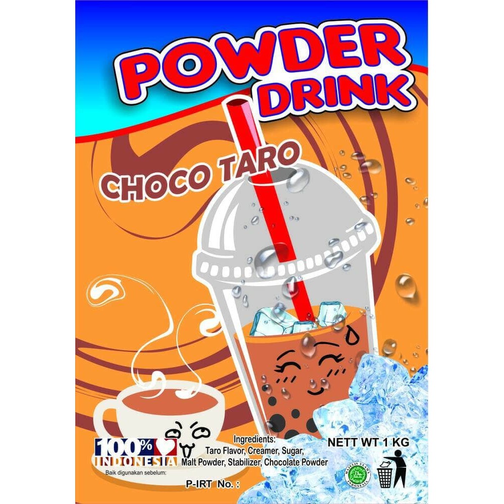 Jual Choco Taro Powder - Bubuk Minuman Bubble Drinks 1kg Kualitas Cafe ...