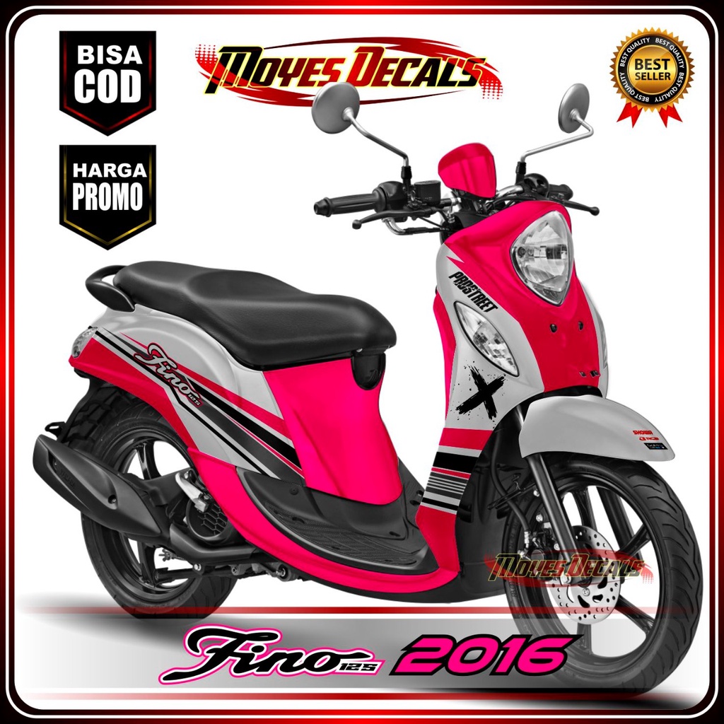 Jual Decal Stiker Fino 125 Full Body Motif Racing Custom Warna Biru ...