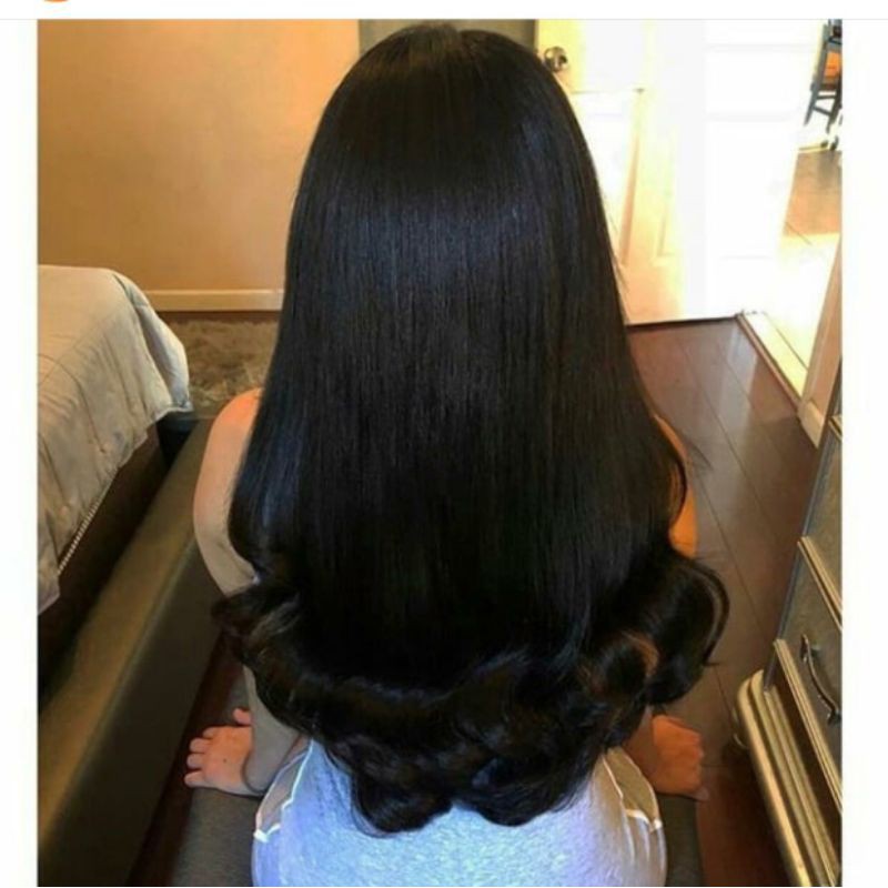 Jual Hairclip hitam wavy | Rambut pasangan | Rambut palsu cewe | Shopee ...