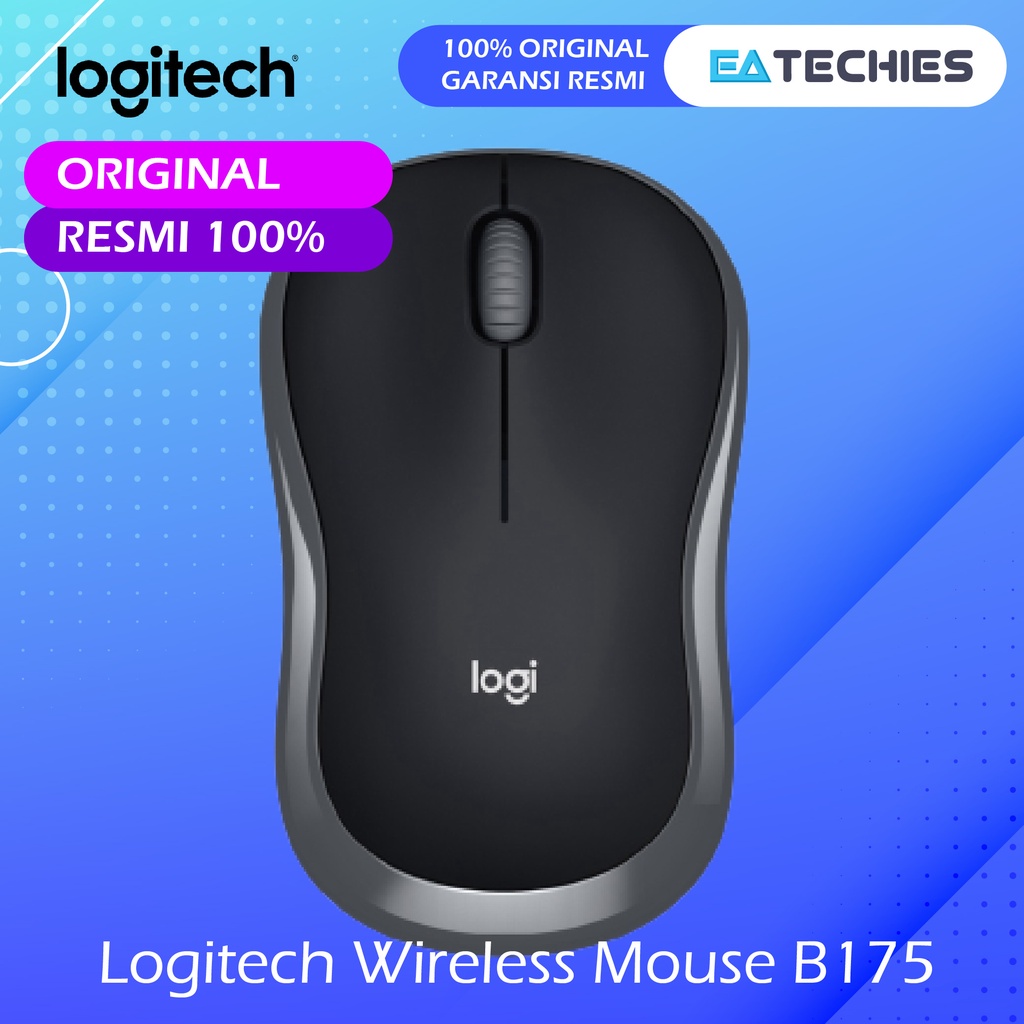 Jual Logitech B175 Garansi Resmi Original Mouse Wireless Tanpa Kabel Murah B 175 | Shopee Indonesia
