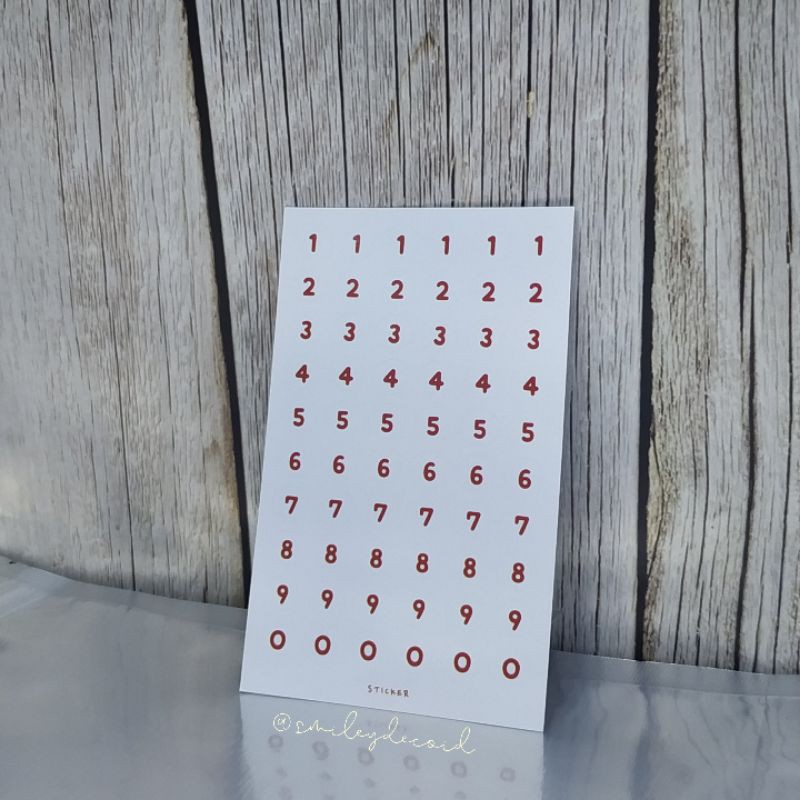 Jual Sticker Alphabet Number Alfabet Huruf Letters Angka 60pcs Vol. 2 ...