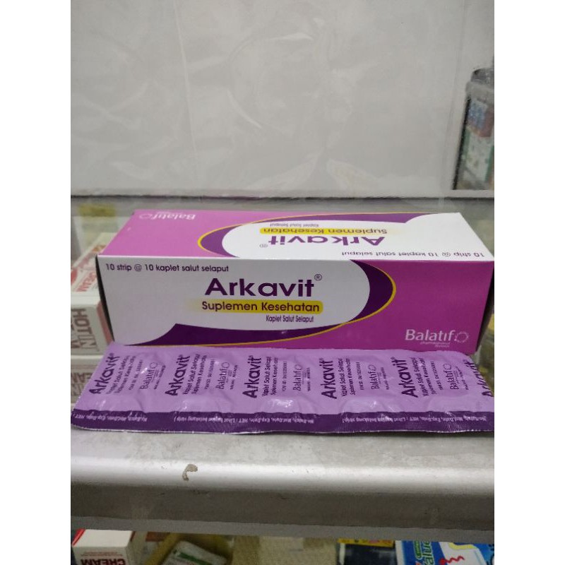Jual Arkavit Multivitamin Vitamin B Complex Tablet [Strip 10 Tablet ...