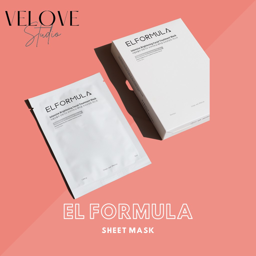 Jual Elformula Intensive Brightening Facial Treatment Mask | Shopee ...