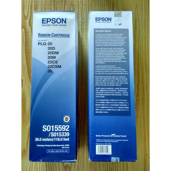 Jual Ribbon Cartridge Printer Passbook Epson PLQ 20 (1ktk=3pc) | Shopee ...