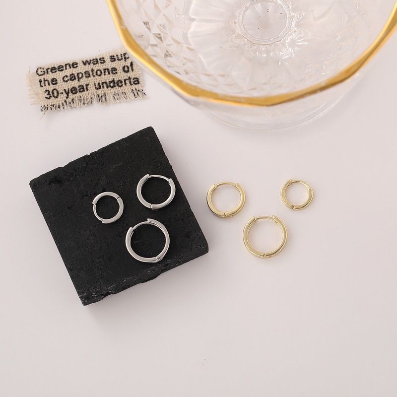 Jual Mini Hoops Earring - 1PC (925 Silver) / Mini Hoops Anting Korea ...