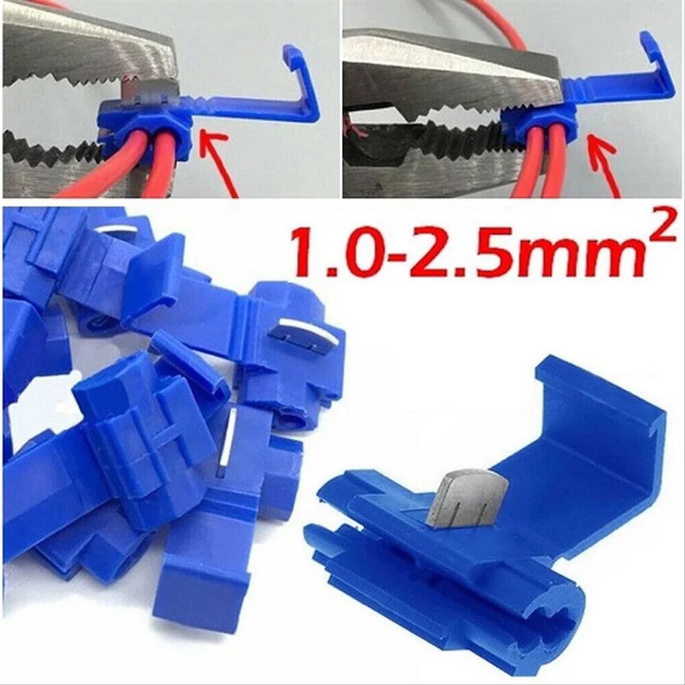 Jual Blue Scotch Lock Quick Splice Wire Connector Jumper Kabel Kupas ...