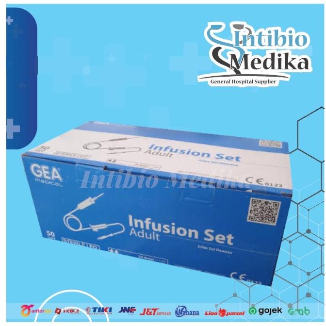 Jual Infuset GEA dewasa/ set infus GEA Makro per BOX | Shopee Indonesia