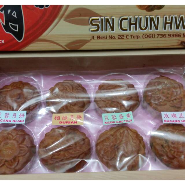 Jual Kue bulan mini 4 rasa ( moon cake isi 8)vege dan non vege ...