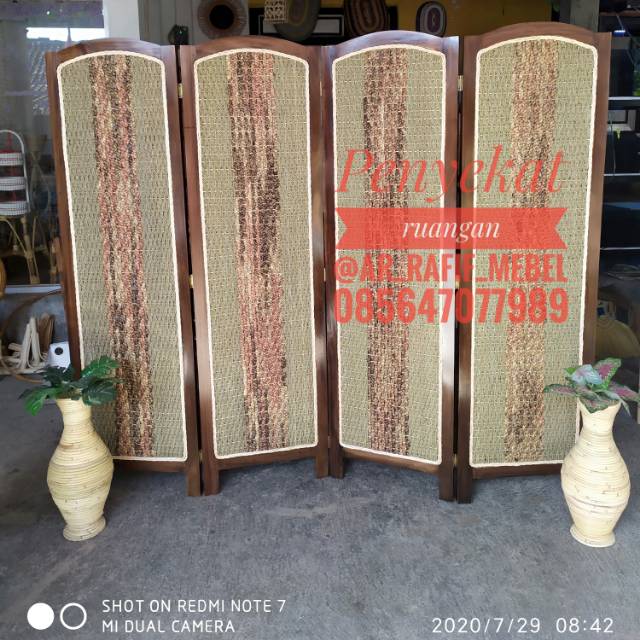 Jual Penyekat ruangan / partisi / sketsel rotan / sketsel kayu ...