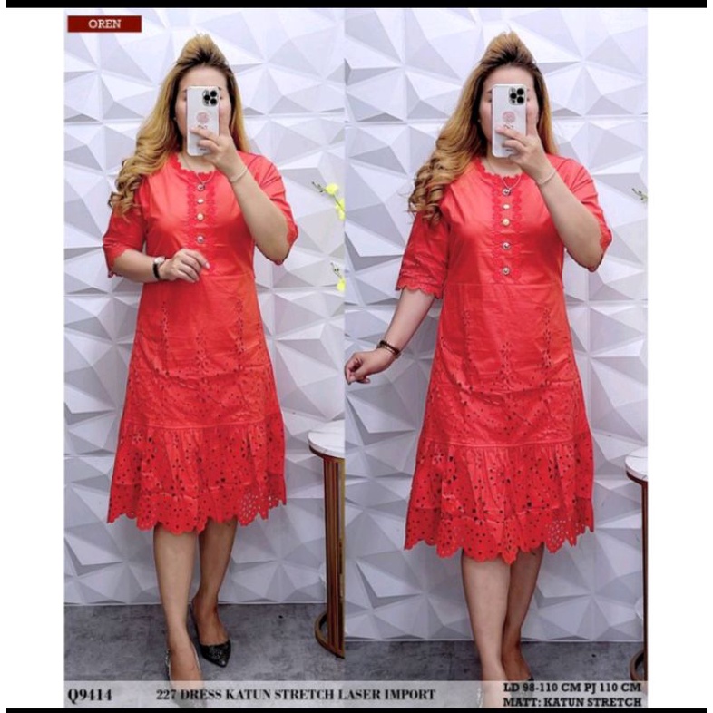 Jual Dress katun stretch, Dress laser , Dress katun wanita, Dress 227 ...