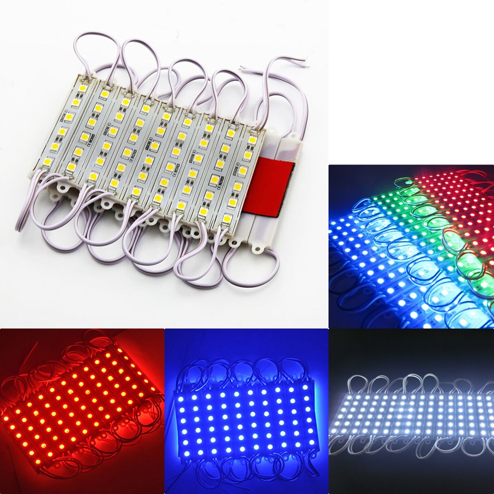 Jual Lampu LED Modul Strip 6 Mata 12V SMD 5050 Waterproof 12 volt Lampu ...