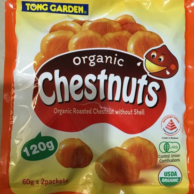 Jual Tong Garden Organic Chestnuts 120gr Kacang Kastanye Chestnut 120g ...