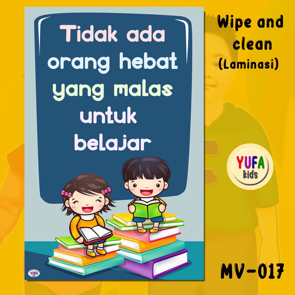 Jual 135 Poster motivasi anak hiasan dinging kamar - hiasan kelas ...