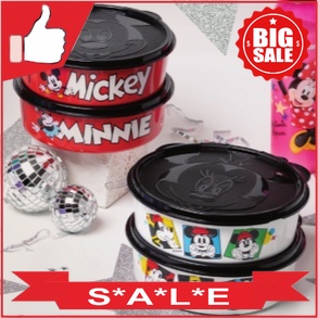 Jual Tupperware Mickey Minnie Bowl Set 2pcs Kotak Bulat Handy Bowl ...