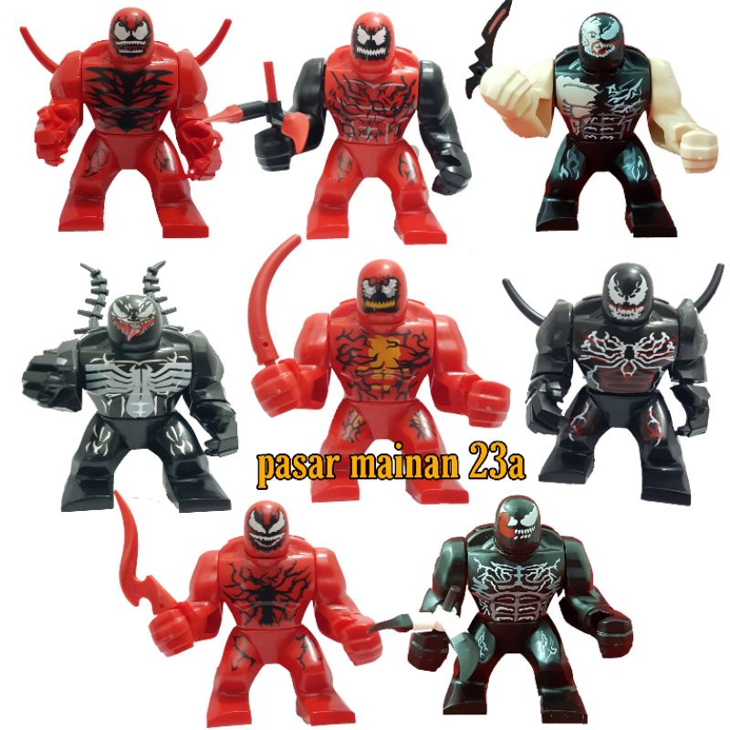 Jual Mainan Anak Big Figure Venom Carnage Set 8/Brick Lego Venom Satuan ...