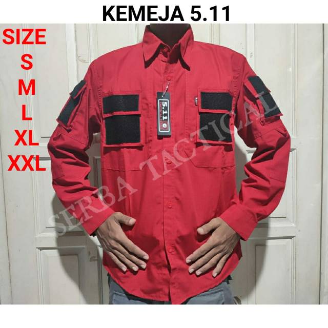 Jual KEMEJA TACTICAL PANJANG ( MERAH ) | Shopee Indonesia