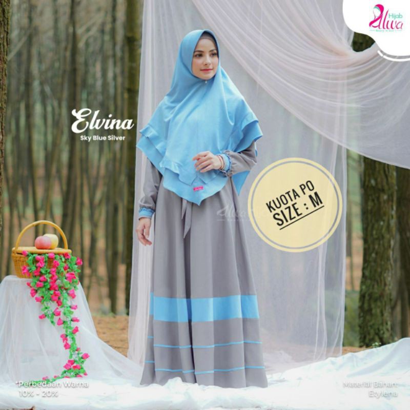 Jual GAMIS ALWA HIJAB ELVINA SET SIMPLE BUSUI JILBAB PET ANTEM | Shopee ...