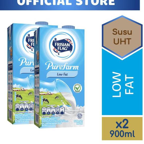 Jual Special Frisian Flag Family UHT Low Fat 900 ml x 2 pcs ,. | Shopee Indonesia