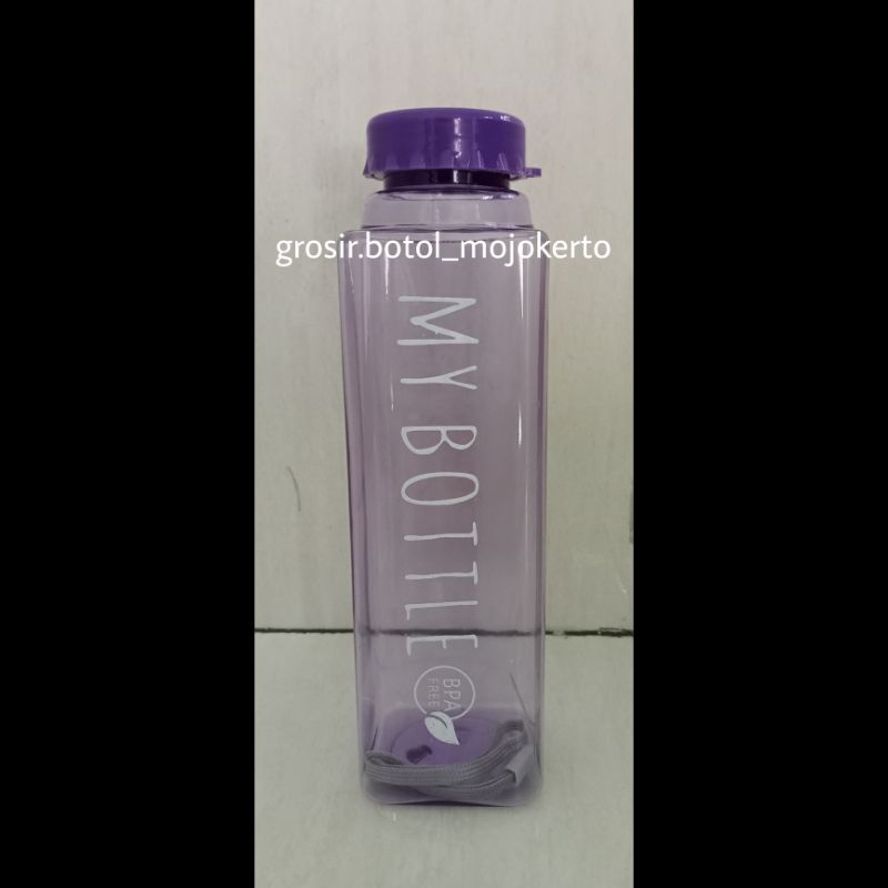 Jual BOTOL MINUM / MY BOTTLE KOTAK PERSEGI TUTUP BULAT - NEW 500ml ...