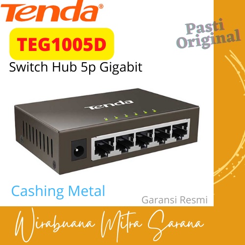Jual TENDA TEG1005D SWITCH HUB 5 PORT GIGABIT METAL | Shopee Indonesia