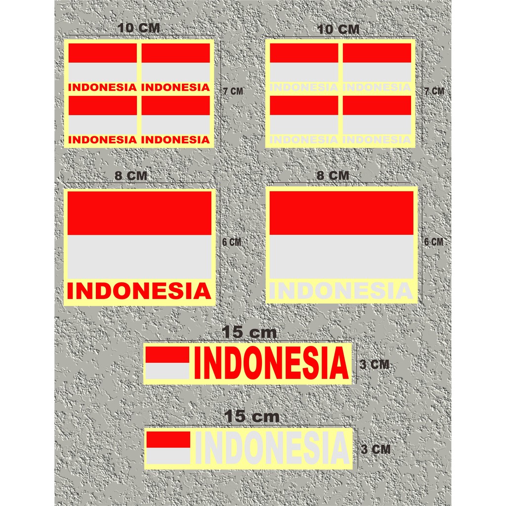 Jual STICKER BENDERA INDONESIA CUTTING STICKER BENDERA | Shopee Indonesia