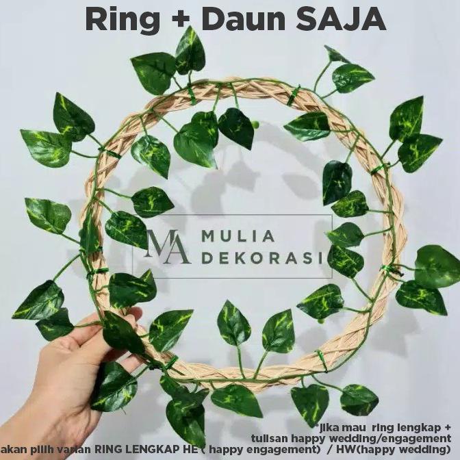 Jual Ring Rotan Lingkaran Dekorasi Backdrop Lamaran Nikahan + Inisial ...