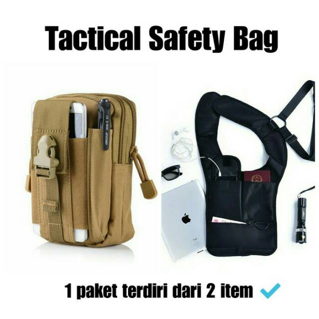Jual Paket tas taktikal keamanan tactical safety bag tas polisi tni ...
