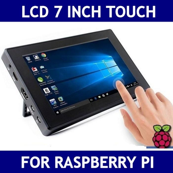Jual Monitor Raspberry Pi 7" inch inci LCD HDMI IPS Touch Screen full case | Shopee Indonesia