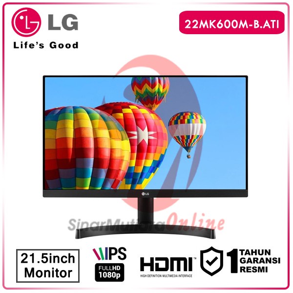 Jual Monitor LG 22MK600M-B ATI 21.5 inci LED FULL HD HDMI | Shopee ...