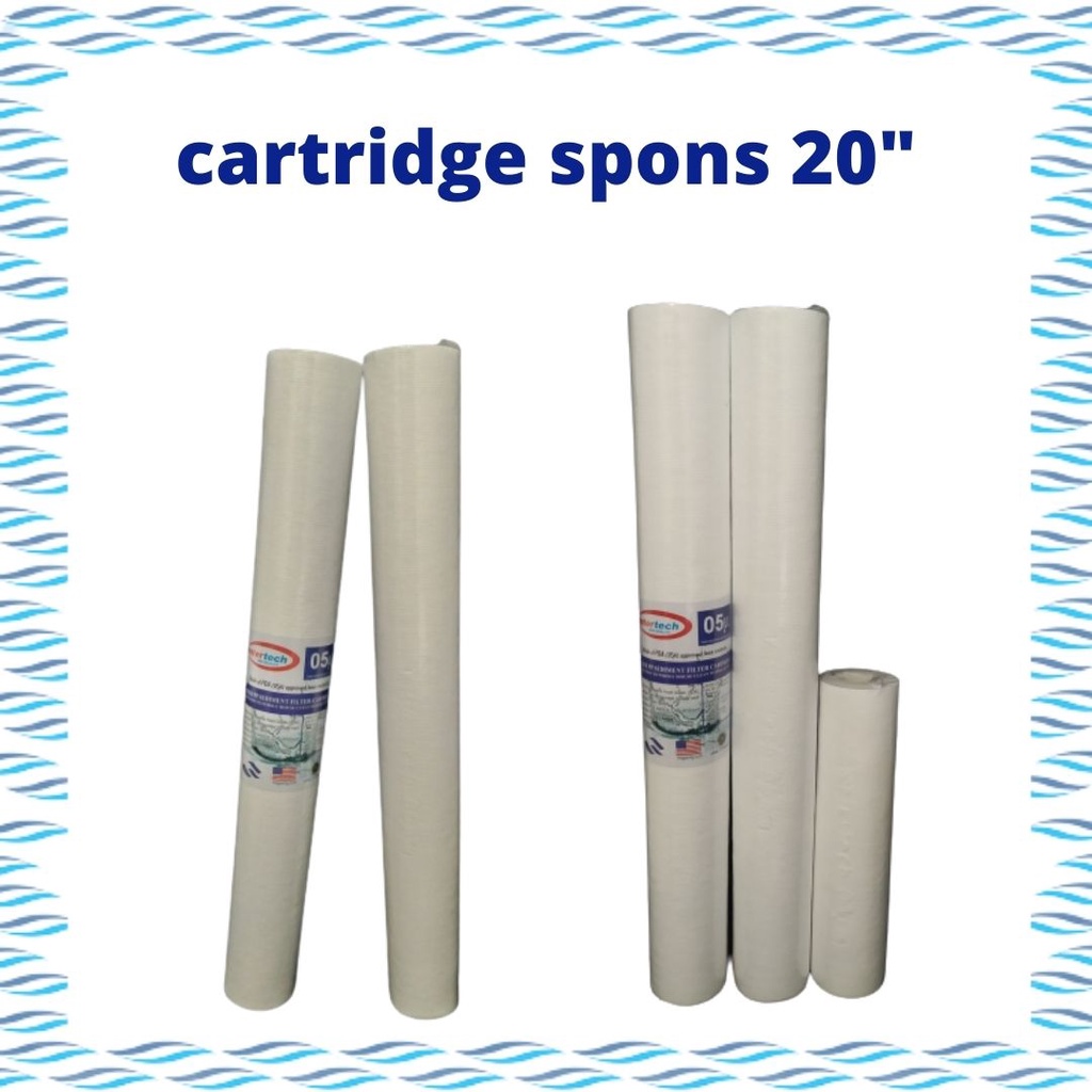 Jual Cartridge Sediment / Spons 20 Inci - Cartridge Filter Air ...