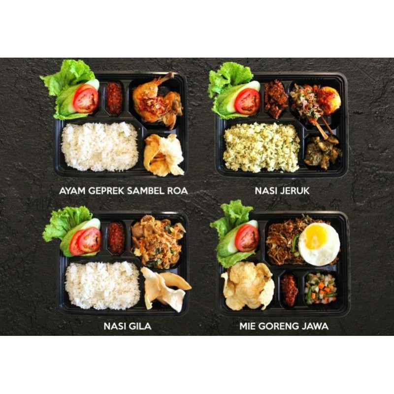 Jual Bento Mika Sekat 5/ Tray Bento/ Tempat Makan/ Food Container (isi ...