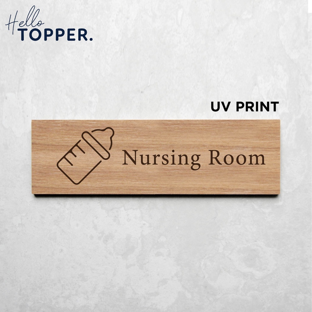 Jual Ruang Menyusui Nursing Sign Board UV Print Kayu - Kyoto Style ...
