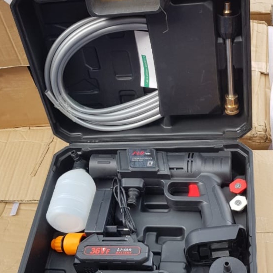 Jual Steam Cordless Jet Cleaner Baterai 36 Volt JLD Lomax 36V cuci ...