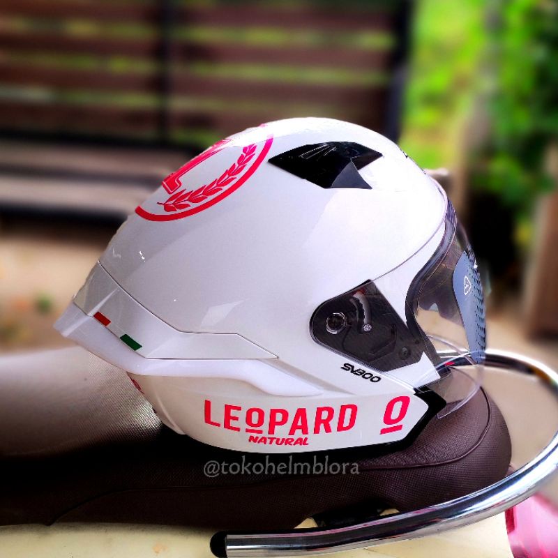 Jual RSV SV300 SOLID WHITE PLUS SPOILER 3D PUTIH CUSTOM STIKER LEOPARD ...