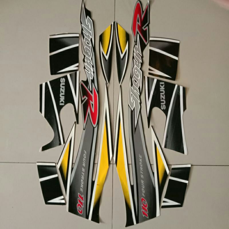 Jual striping sticker suzuki shogun new 110r 2003 2004 list bodi ...