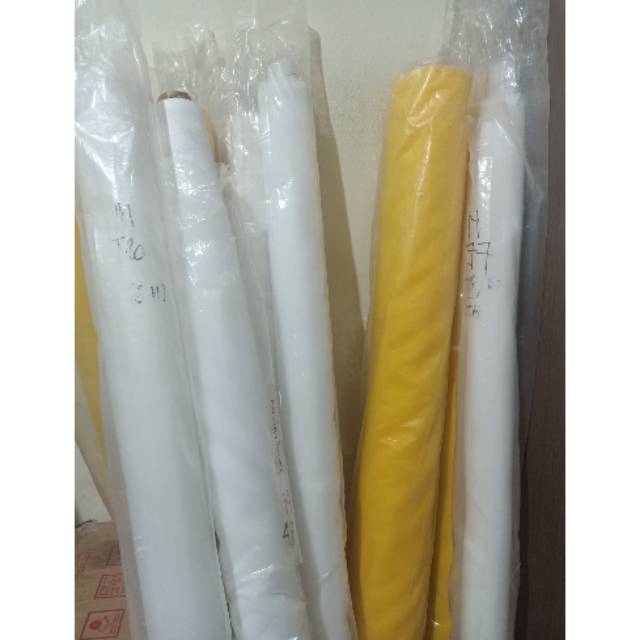 Jual KAIN MONYL SCREEN SABLON T.90 ( PUTIH ).LEBAR 160 Cm | Shopee ...