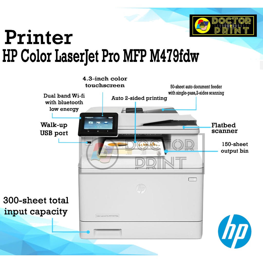 Jual Printer HP Color Laserjet Pro MFP M479FDW | Shopee Indonesia