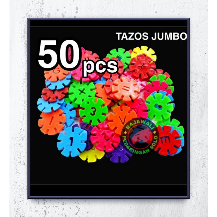Jual MAINAN ANAK TAZOS BOMBIK JUMBO ISI 50 PCS MAINAN EDUKASI | Shopee ...