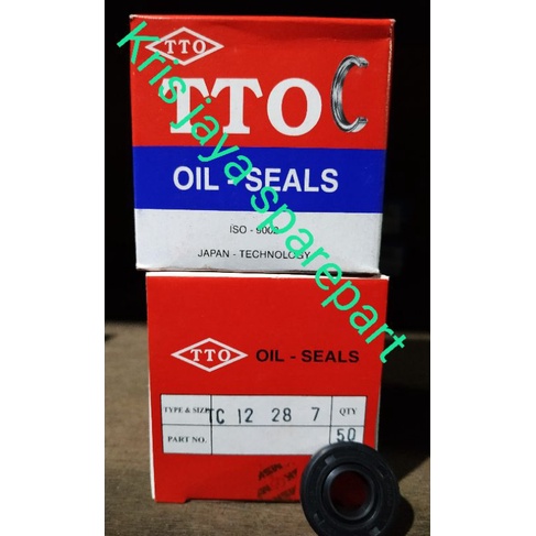 Jual oil seal untuk sepeda motor seri Tc 12 28 7 & Sc 10 26 7 merk tto technology japan | Shopee ...