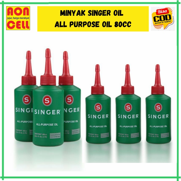 Jual minyak singer oil all purpose oil 80cc mesin jahit engsel rantai ...