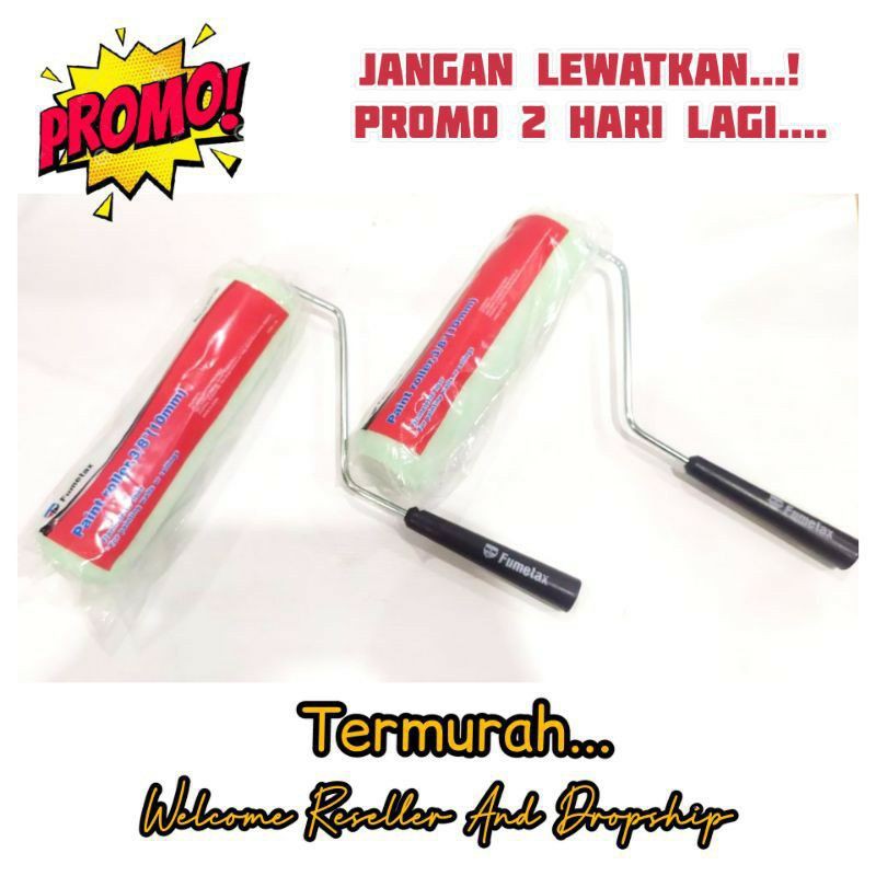 Jual Paint Roller 9" Kuas Roll Cat Tembok Rumah Rol Besar Minyak Air ...