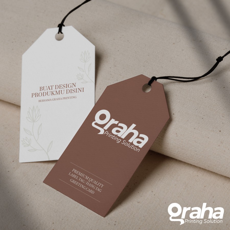 Jual Hang Tag Label / Hang Tag Baju / Pakaian / Kartu Ucapan | Shopee ...