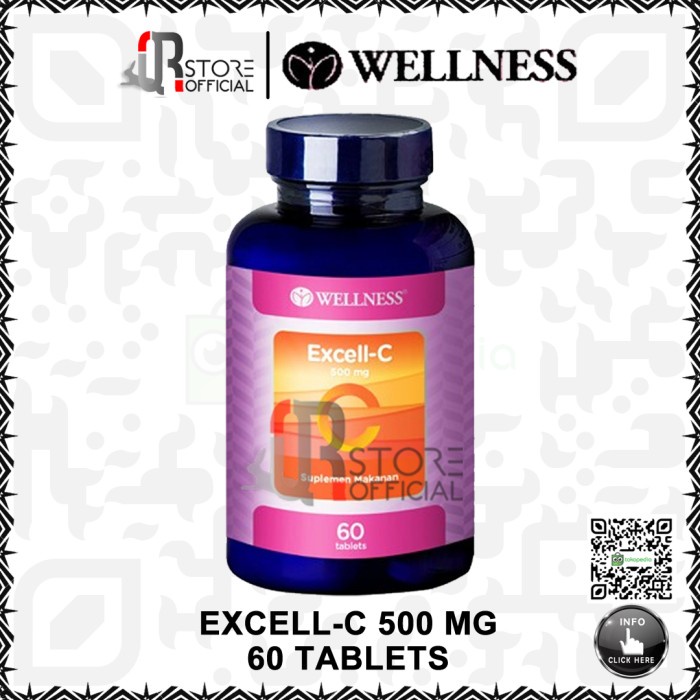 Jual Wellness Excell C Vitamin Daya Tahan Tubuh Anak 500Mg - 60 Tablet ...